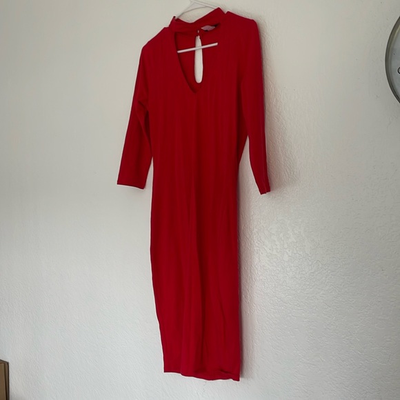 VENUS | Dresses | Sleek Body Shape Red Dress | Poshmark